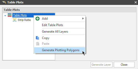 Table Plots – Micromine Spry
