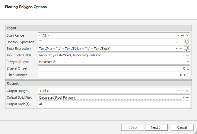 Table Plots – Micromine Spry