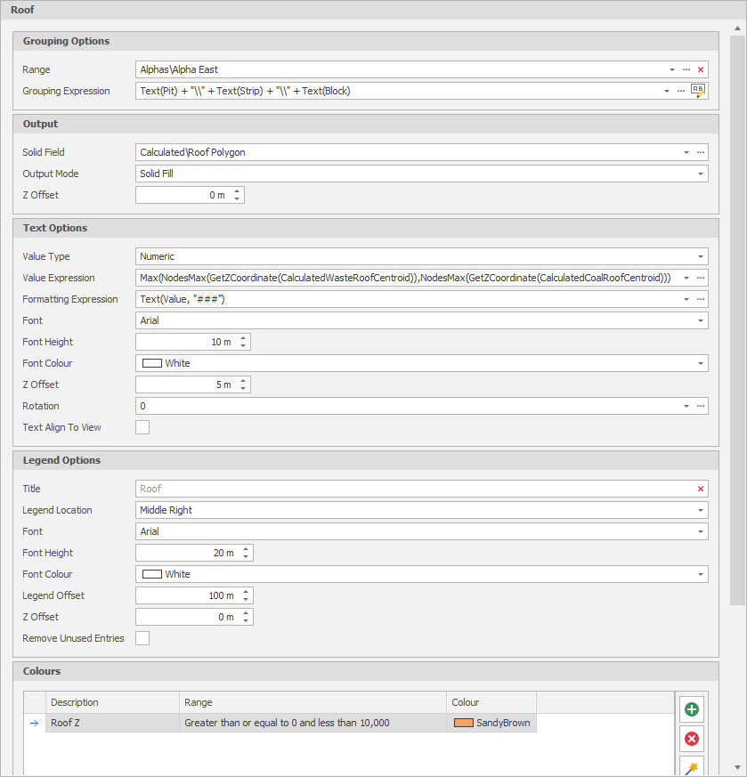 Table Plots – Micromine Spry