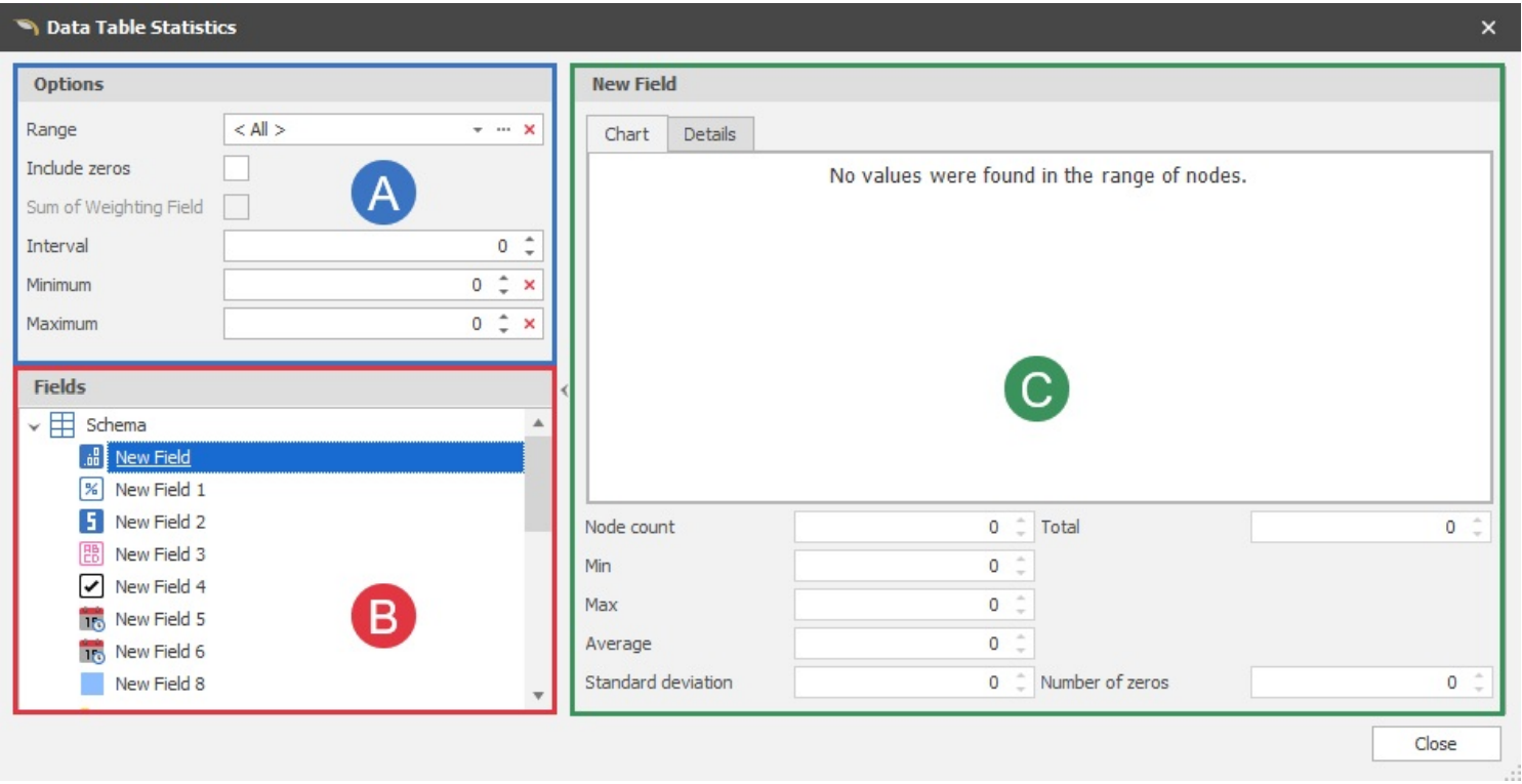 Field Statistics – Micromine Spry
