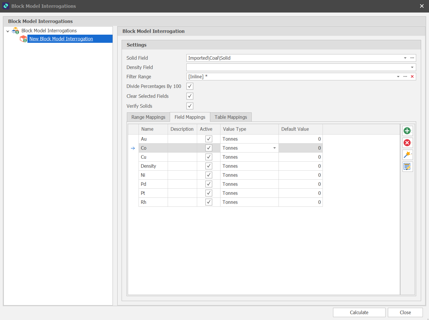 Setting Up Block Model Interrogations Micromine Spry