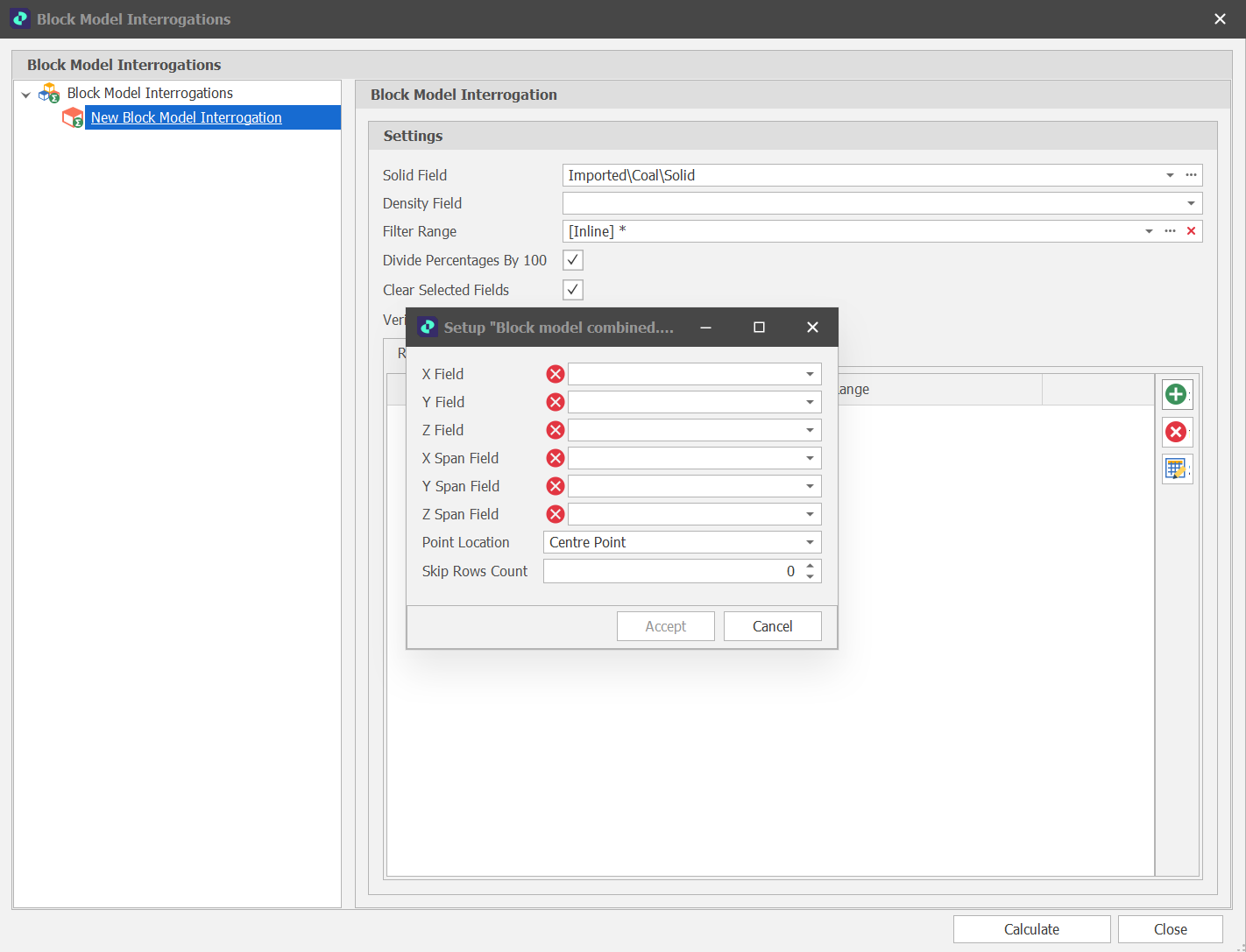 Setting Up Block Model Interrogations Micromine Spry